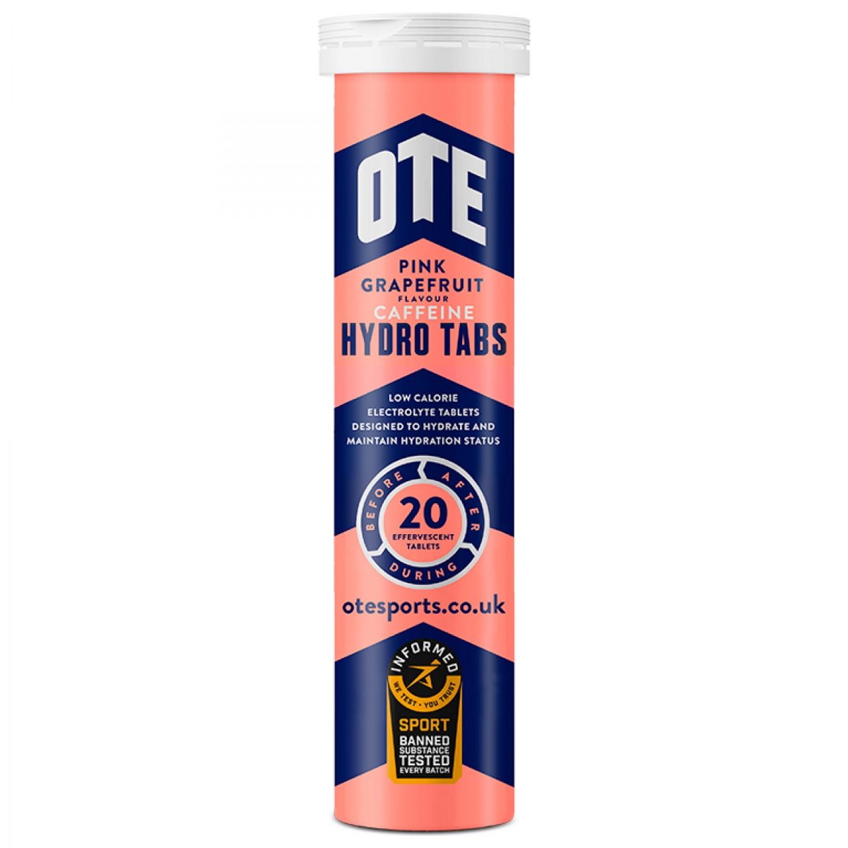 OTE Hydro Tab Pomelo Cafeína 20 Comprimidos - OT099 | 4moove