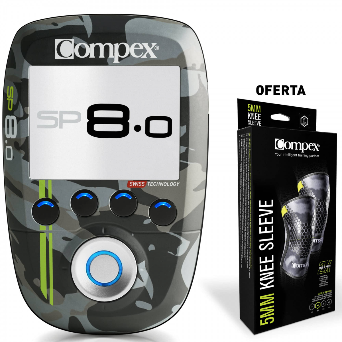 Eletroestimulador Compex SP8.0 WOD Edition crossfit - CP-2539116CF - 4moove